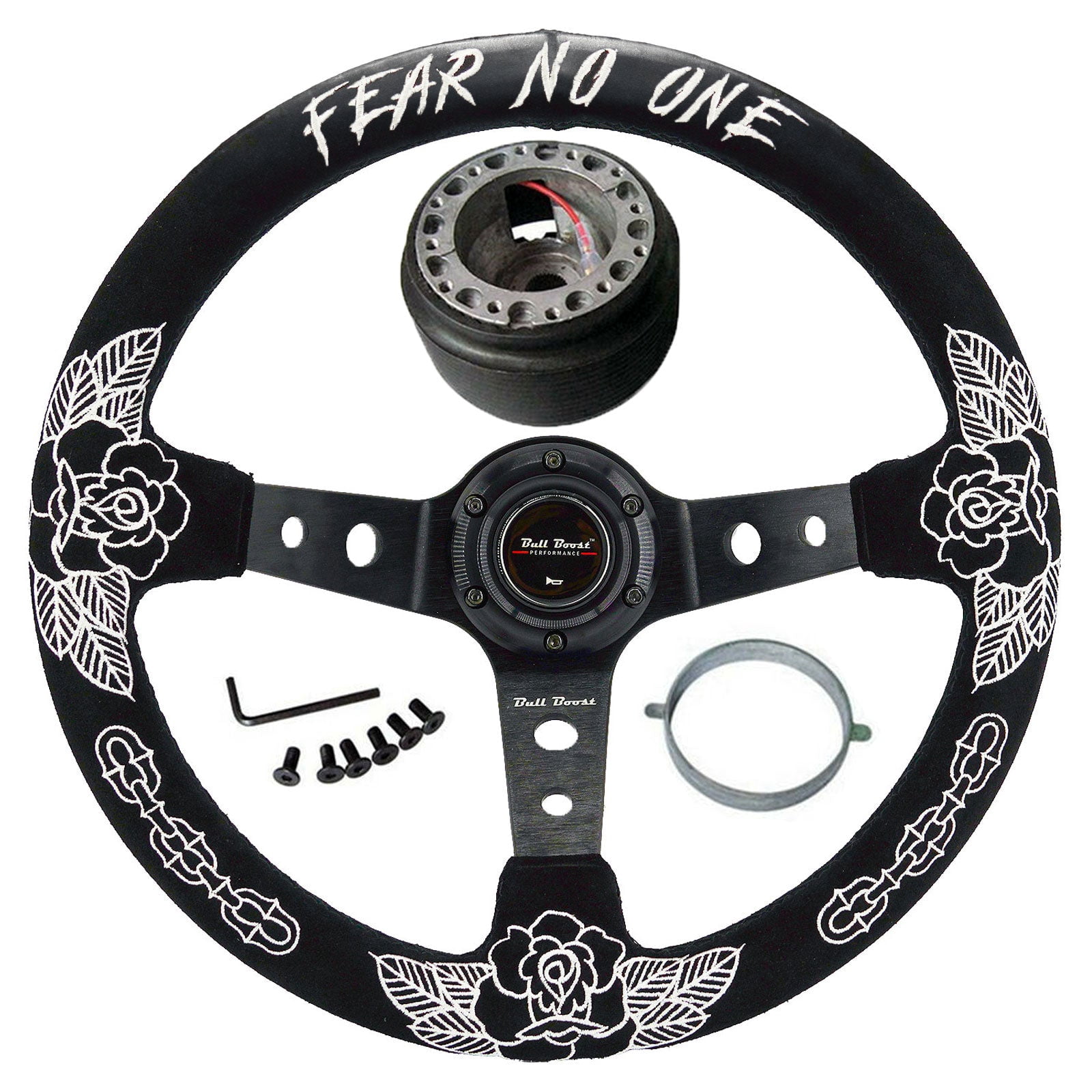 BW Rose Steering Wheel + Hub Adapter for Toyota Chaser KE70 AE71 AE82 ...