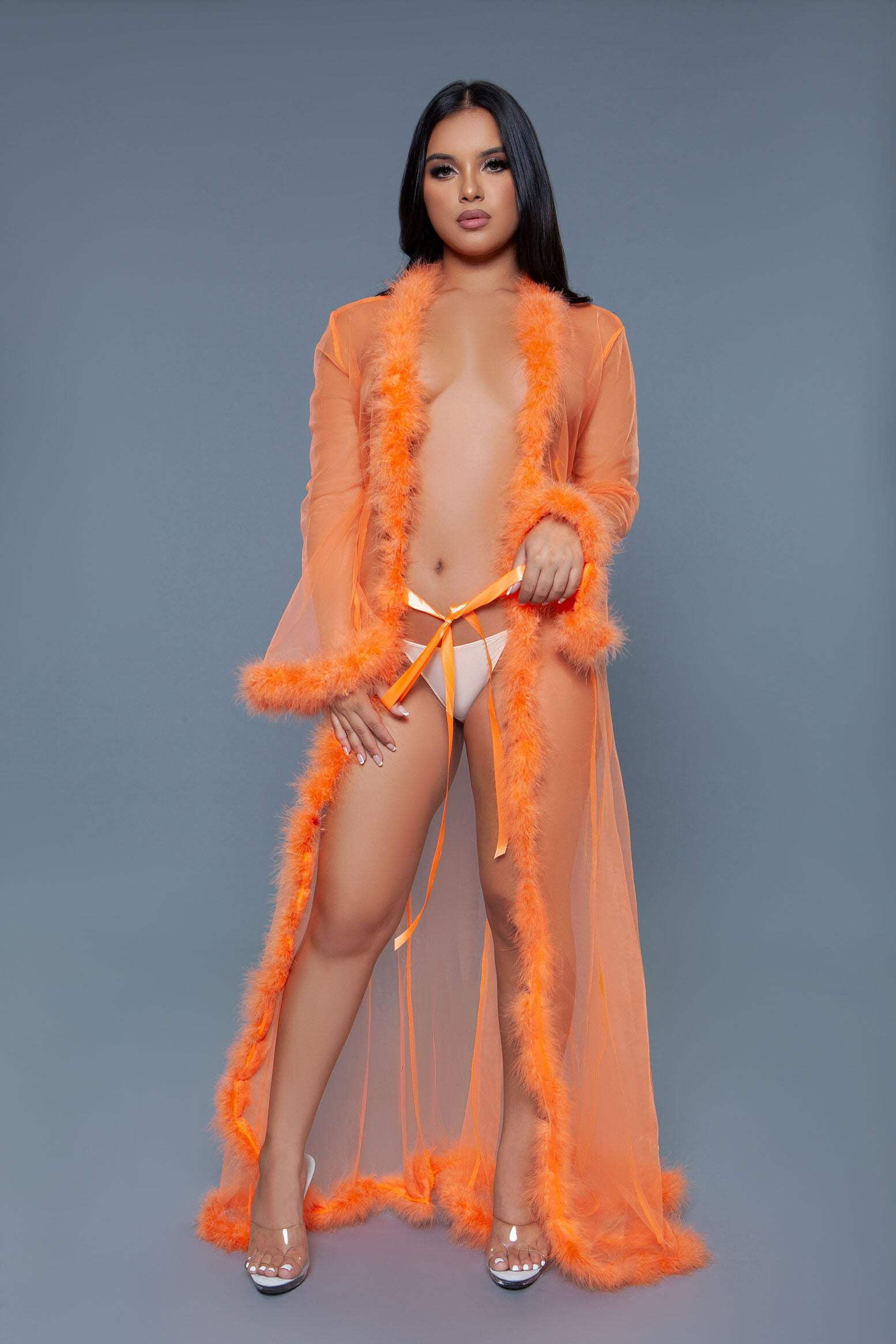 Be Wicked Marabou Robe - Walmart.com