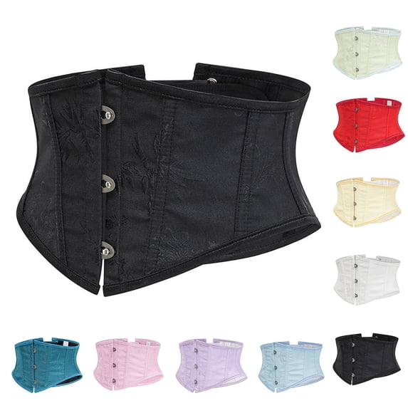 BWASD Corset Wide Belt for Women Classic Boned Lace Up Underbust Waist ...