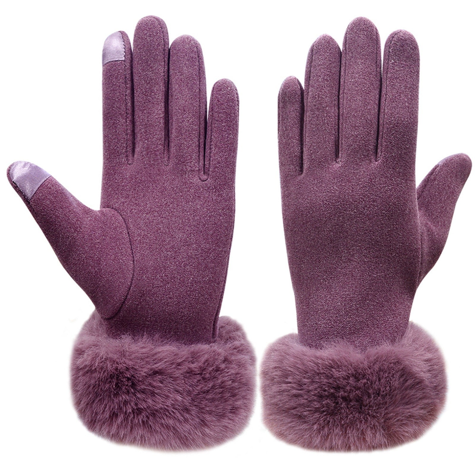 BWASD Women's Winter Warm Touch Screen Glove Casua Fleece Lined ...