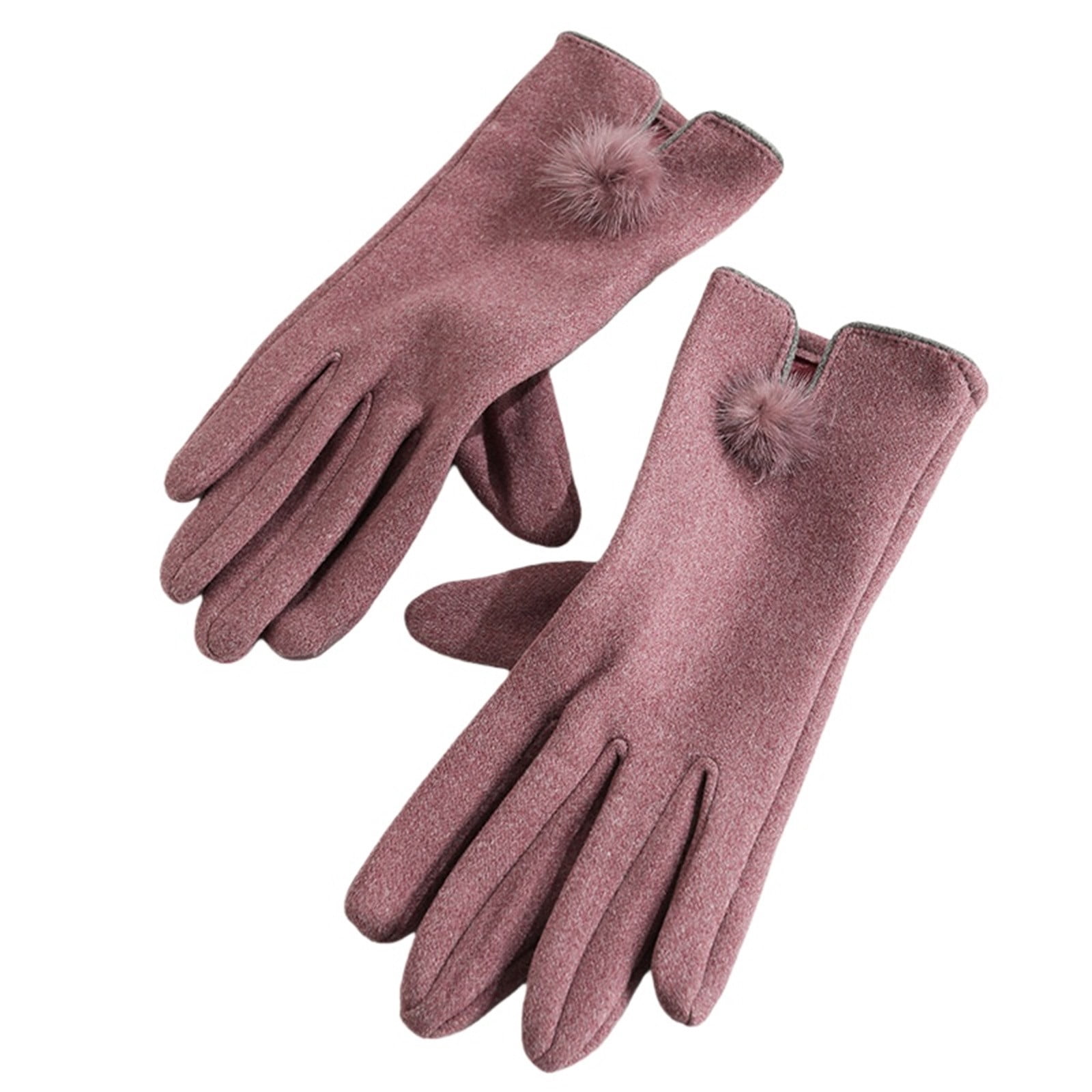 LSQii Women's Winter Warm Touch Screen Glove Fleece Lined Stocking ...