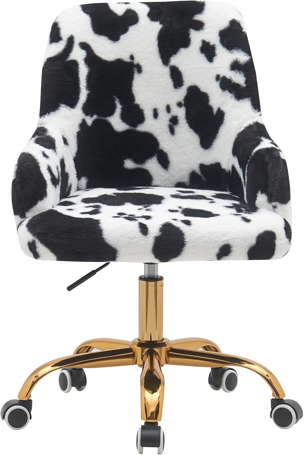 BWE Modern Home Office Desk Chair with Wheels and Arms Leopard Print ...
