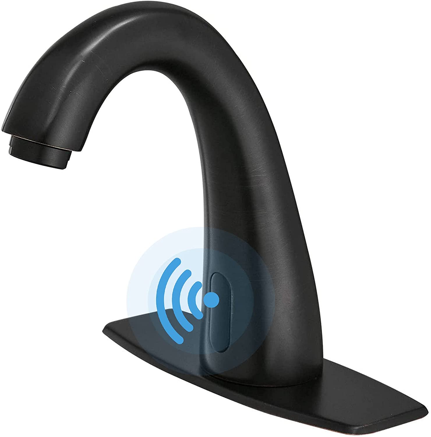 BWE Touchless Bathroom Faucet Oil Rubbed Bronze with Hole Cover Plate ...