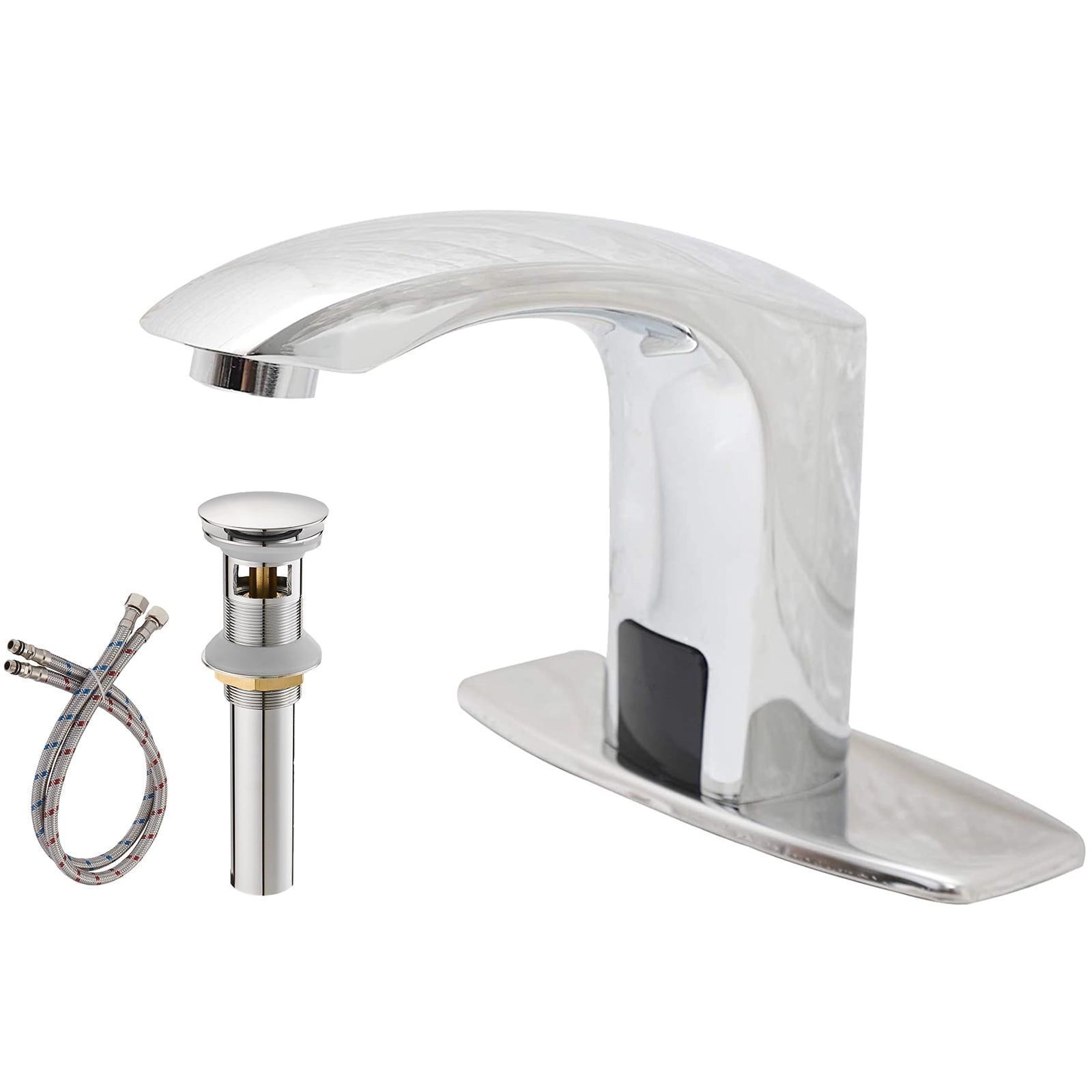 BWE Touchless Bathroom Sink Faucet Automatic Sensor with Hole Cover ...