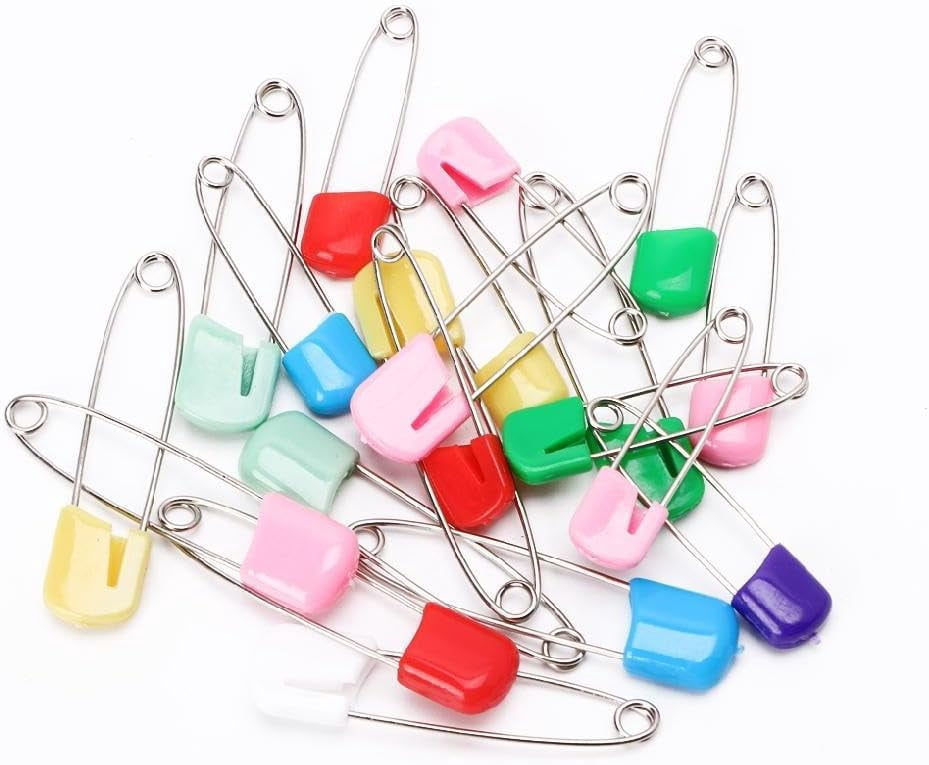BWESOO 20Pcs Multicolor Baby MMF7 Infant Child Cloth Nappy Diaper Pins ...