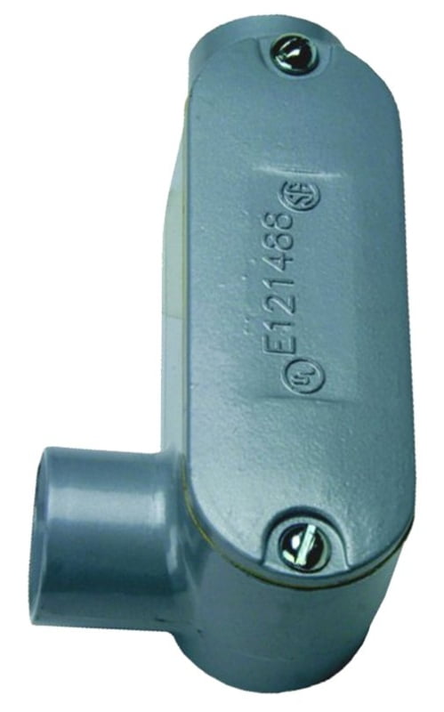 BWF 201-CGV Conduit Body, 2 -Hub, 3/4 in Hub, Threaded, Aluminum, Gray ...
