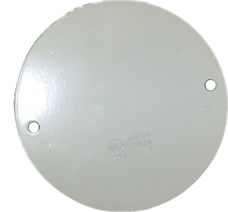 BWF CC-4WV Ceiling Outlet Cover, 5 in Dia, Round, Aluminum, White, 50 ...