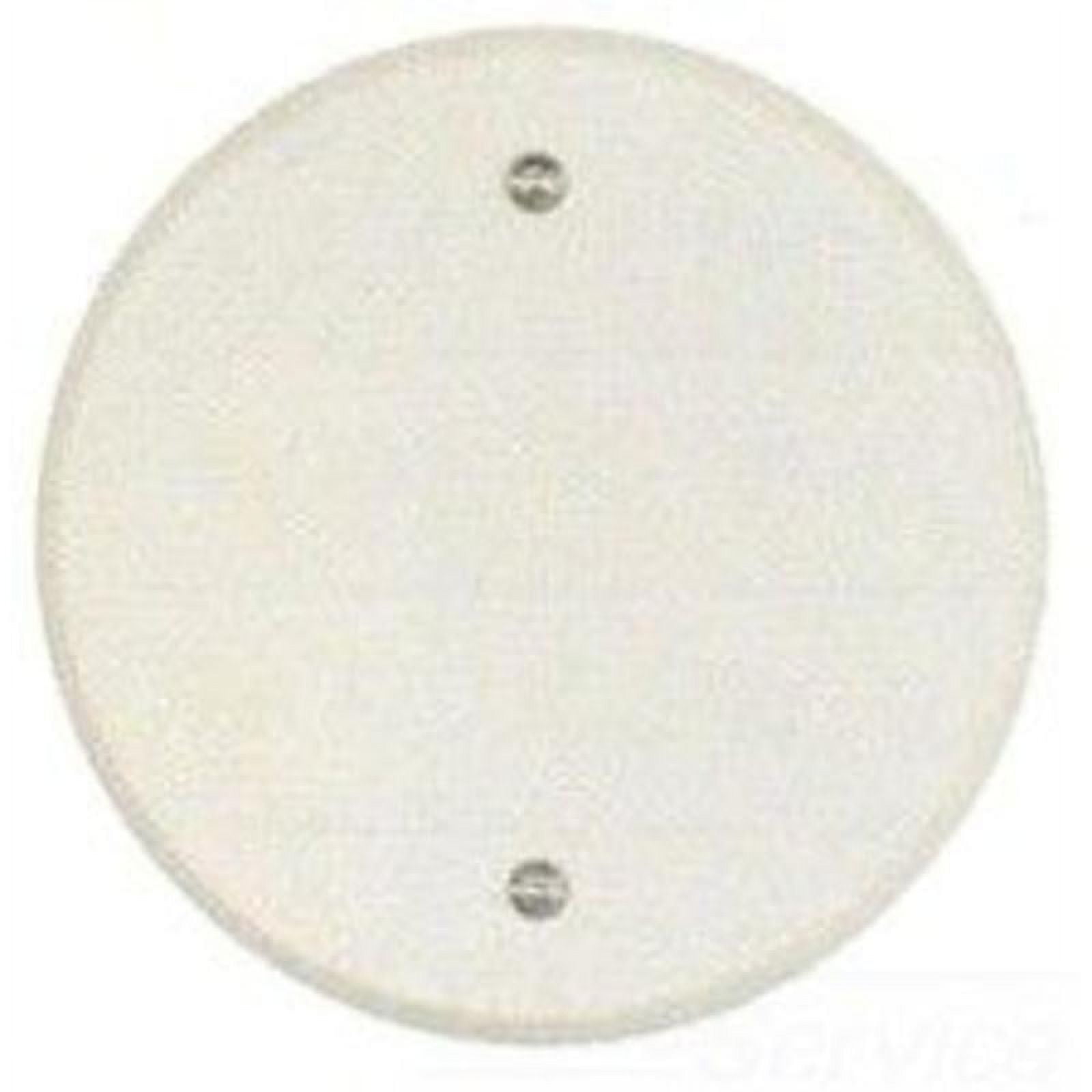 BWF CC-4WV Ceiling Outlet Cover, 5 in Dia, Round, Aluminum, White ...
