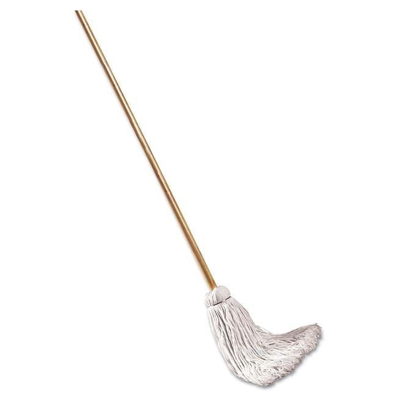 Cromo Cotton Deck Mop, 12 oz Mop Head, 48 in Wooden Handle, Pack of 6 ...