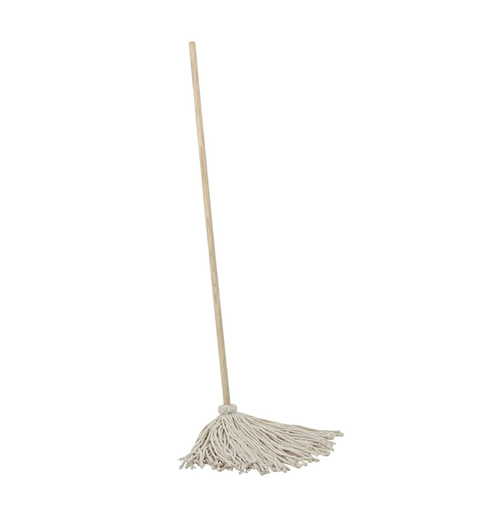 BWK116C 16 oz. Cotton Head Deck Mop with in. Oak Wood Handle - White (6 ...
