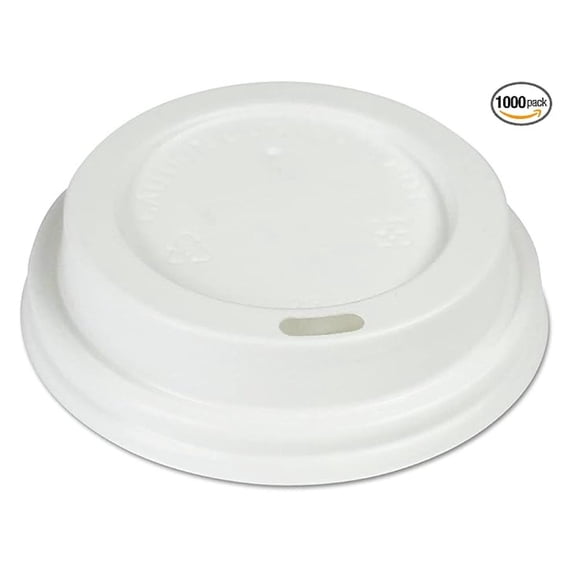 BWKHOTWH8 Plastic Hot Cup Lids for 8 oz. Hot Cups - White (50/Sleeve ...