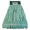BWKMWTMG Green Microfiber Looped-End Wet Mop Head, Medium, with Wring ...