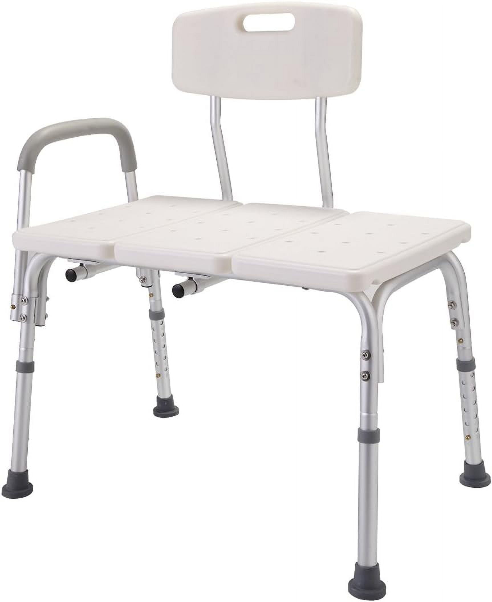 BWM.Co Medical Shower Transfer Bench 10 Height Adjustable Bathtub Seat ...