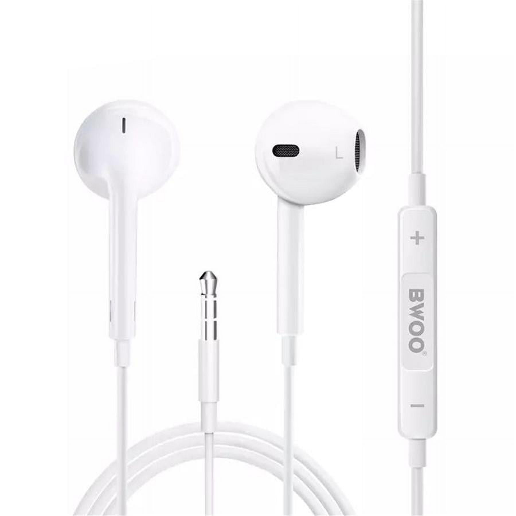 BWOO In-Ear Stereo Earphones, 3.5mm Audio Jack, 1.2M Plug Wired with ...