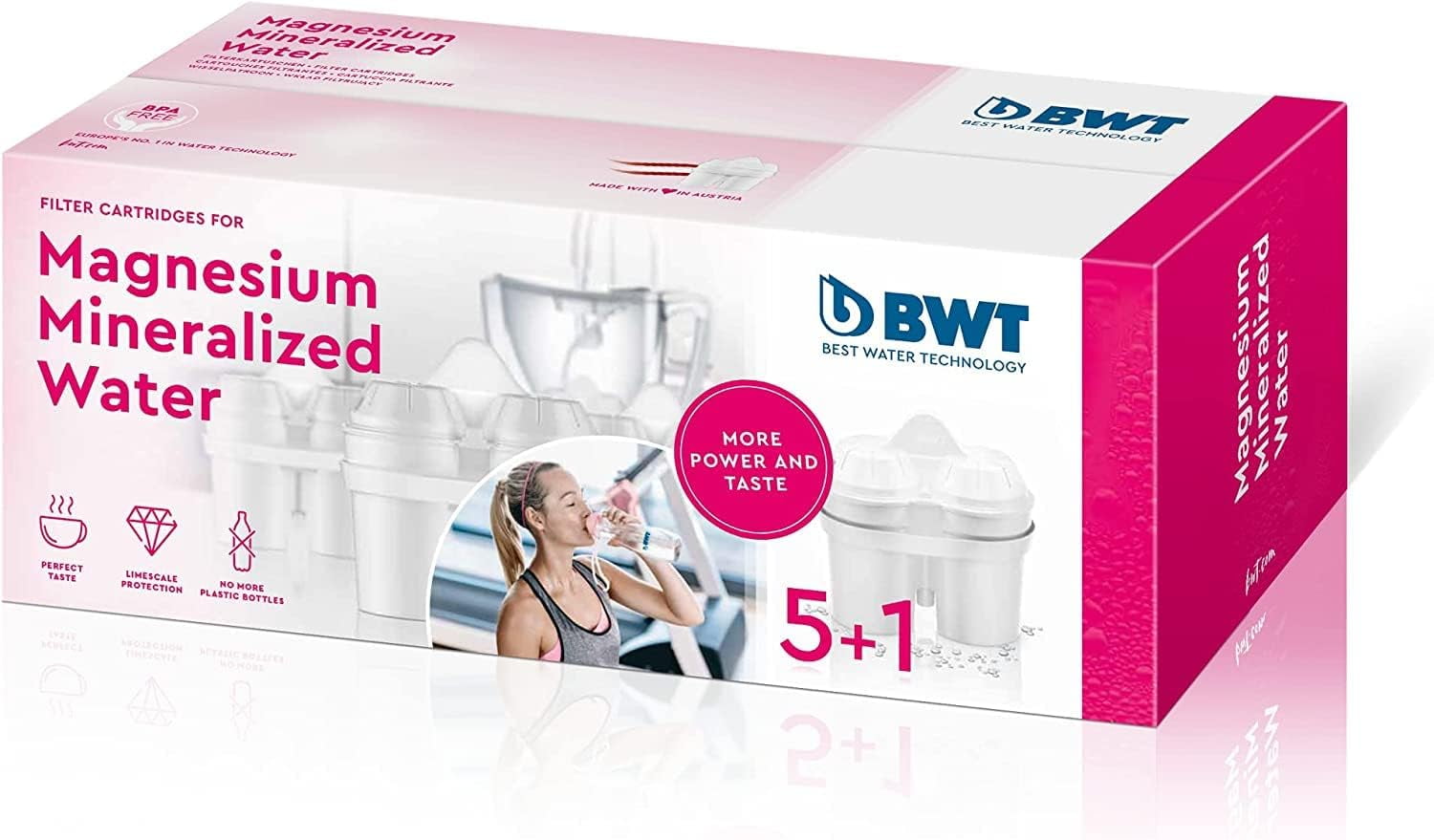 BWT Mg Mineral Water Filters 6x120L Mg Mineralized Cartridge for ...