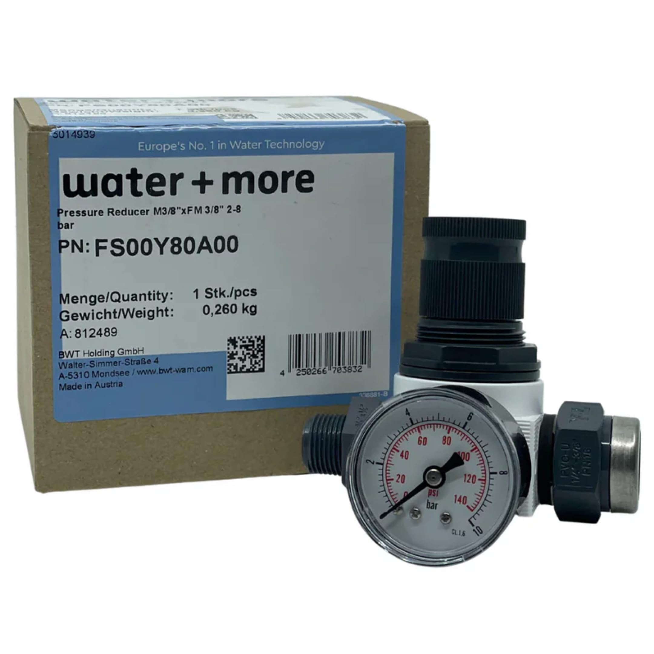 BWT Bestmax Inline Pressure Regulator – 3/8" Valve with Gauge - Walmart.com