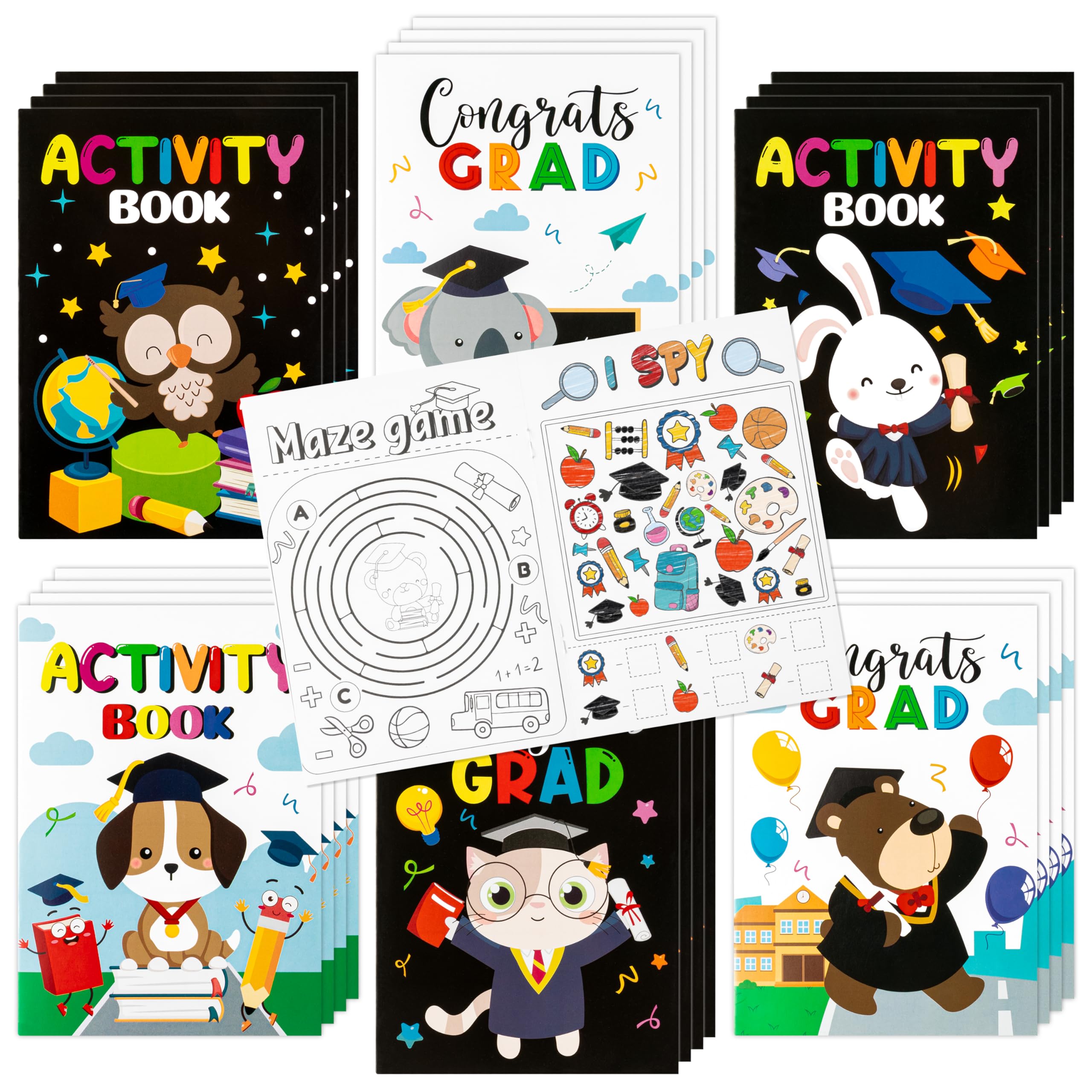 BWkoss Kindergarten Graduation Activity Books- Preschool Graduation ...