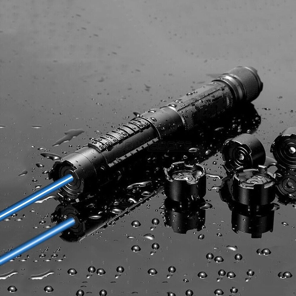 BX6 450nm Adjustable Focus High Power Blue Laser Pointer Visible Laser ...