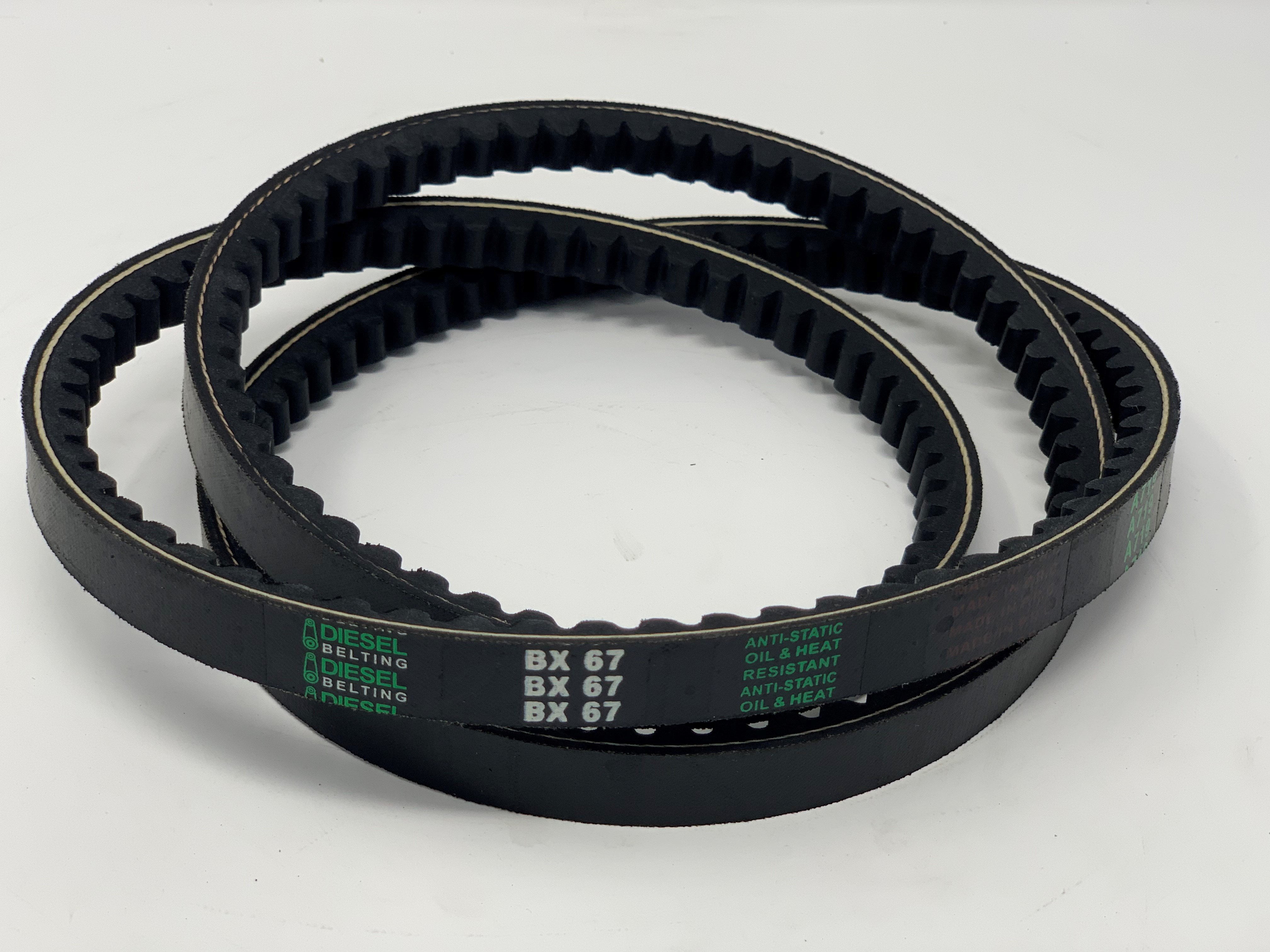 BX67 Classic Cogged V-Belt 21/32 x 70in Outside Circumference - Walmart ...