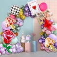 BXGH Tea Party Colorful Wonderland Theme Garland Kit, 164 Pcs Pastel ...