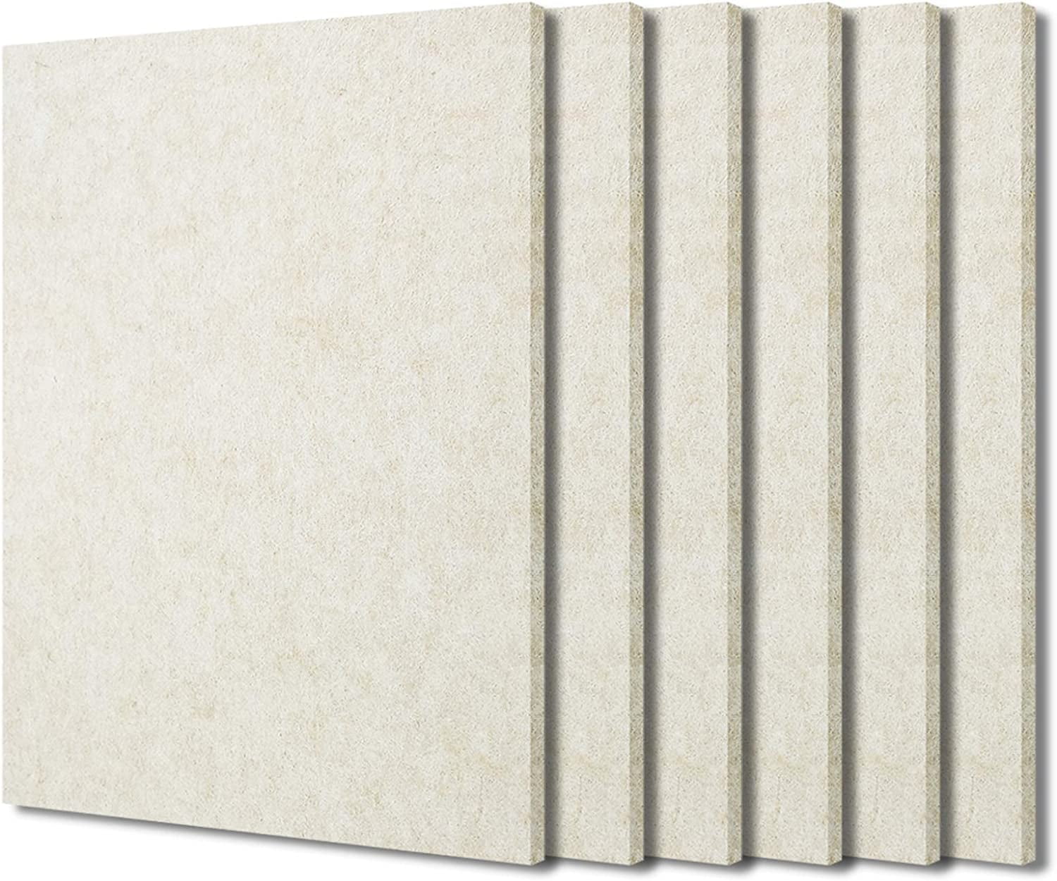 BXI Sound Absorber - 16 X 12 X 3/8 Inches 6 Pack High Density Acoustic ...