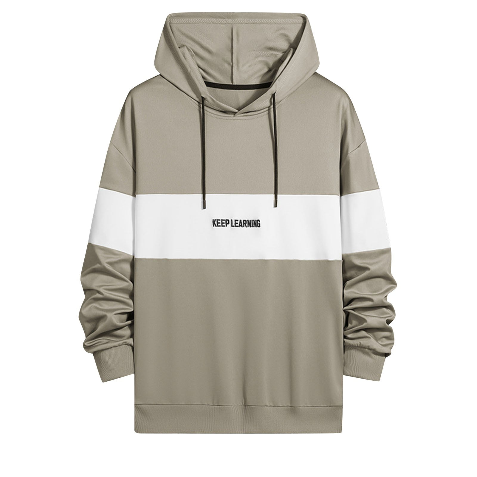 BXINGOHAI Fashion Hoodies Sweatshirts For Men Color Block Hooded ...