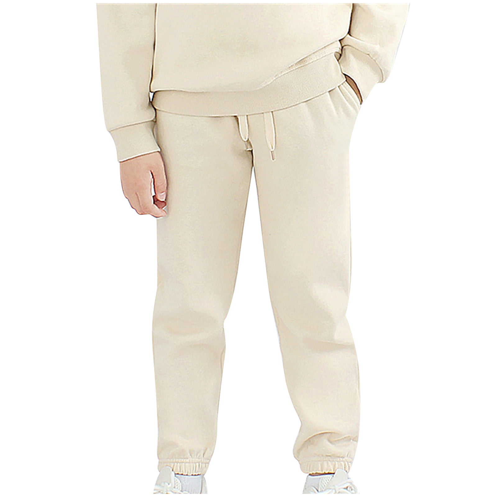 BXINGOHAI Kids Cotton Sweatpants for Boys Girls Solid Color Jogger ...