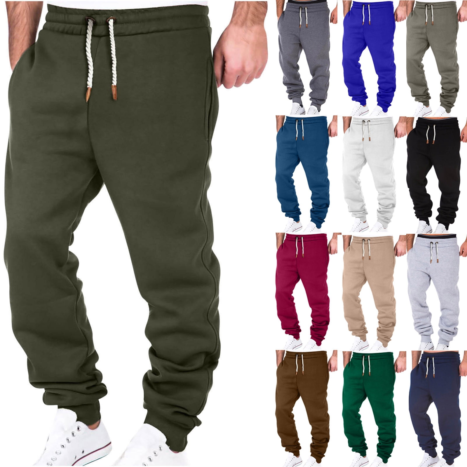 BXINGOHAI Men's Athletic Sweatpants Active Workout Jogger Pants for Men ...
