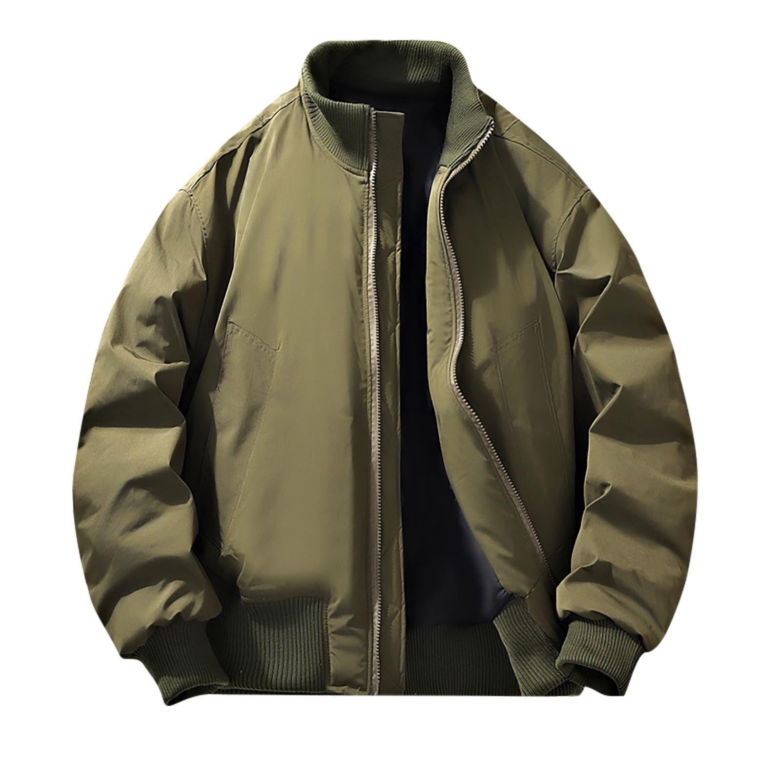 BXINGOHAI Men's Bomber Jacket Fashion Stylish Windbreaker Spring WInter ...