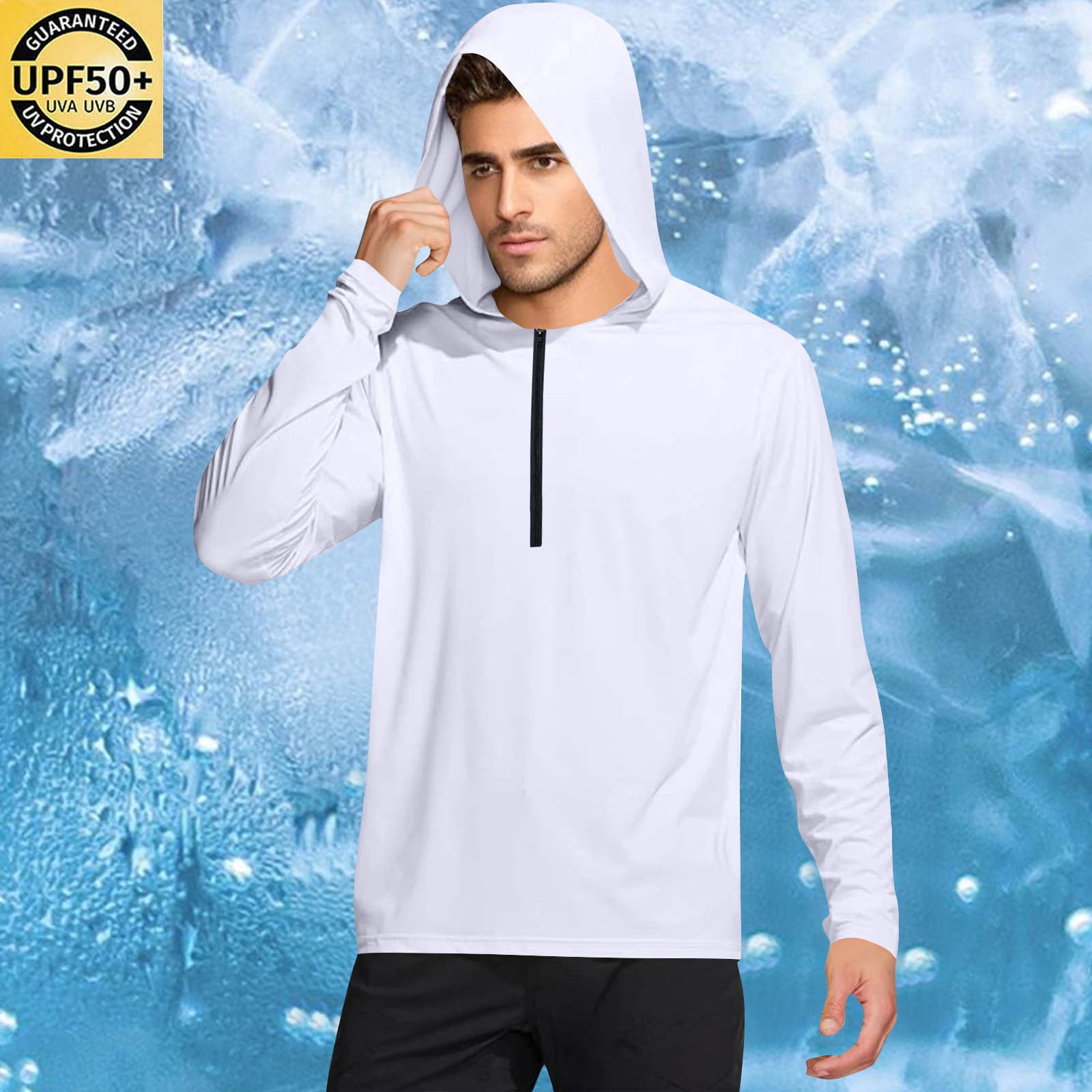 BXINGOHAI Men鈥檚 Sun Protection Shirts UPF 50+ Rash Guard for Men Long ...