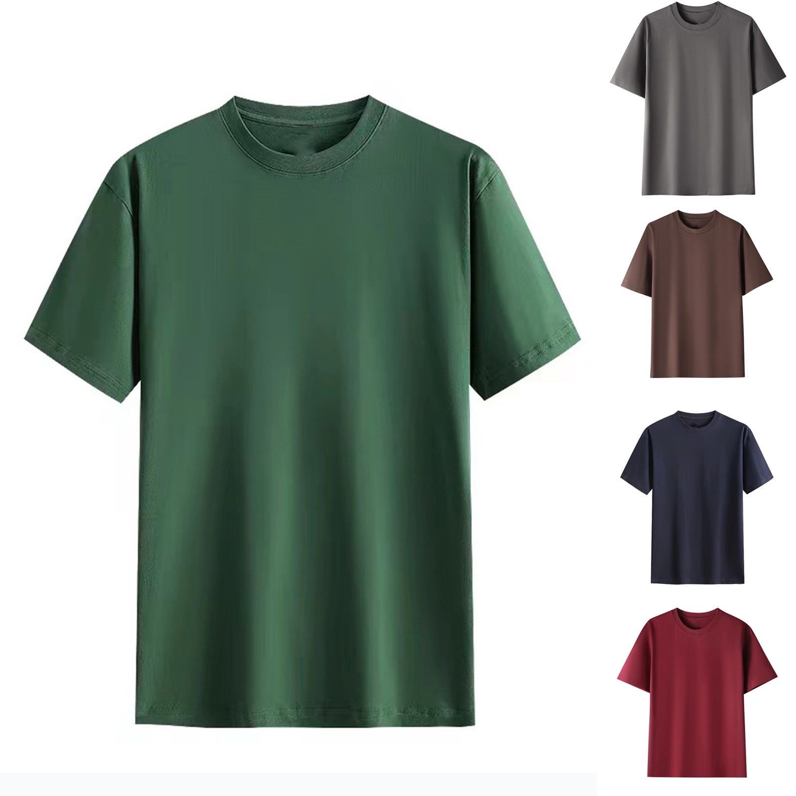 BXINGOHAI Men's T Shirt Short Sleeve Crew Neck T-Shirt Casual Summer Classic Basic Tee Shirts ...