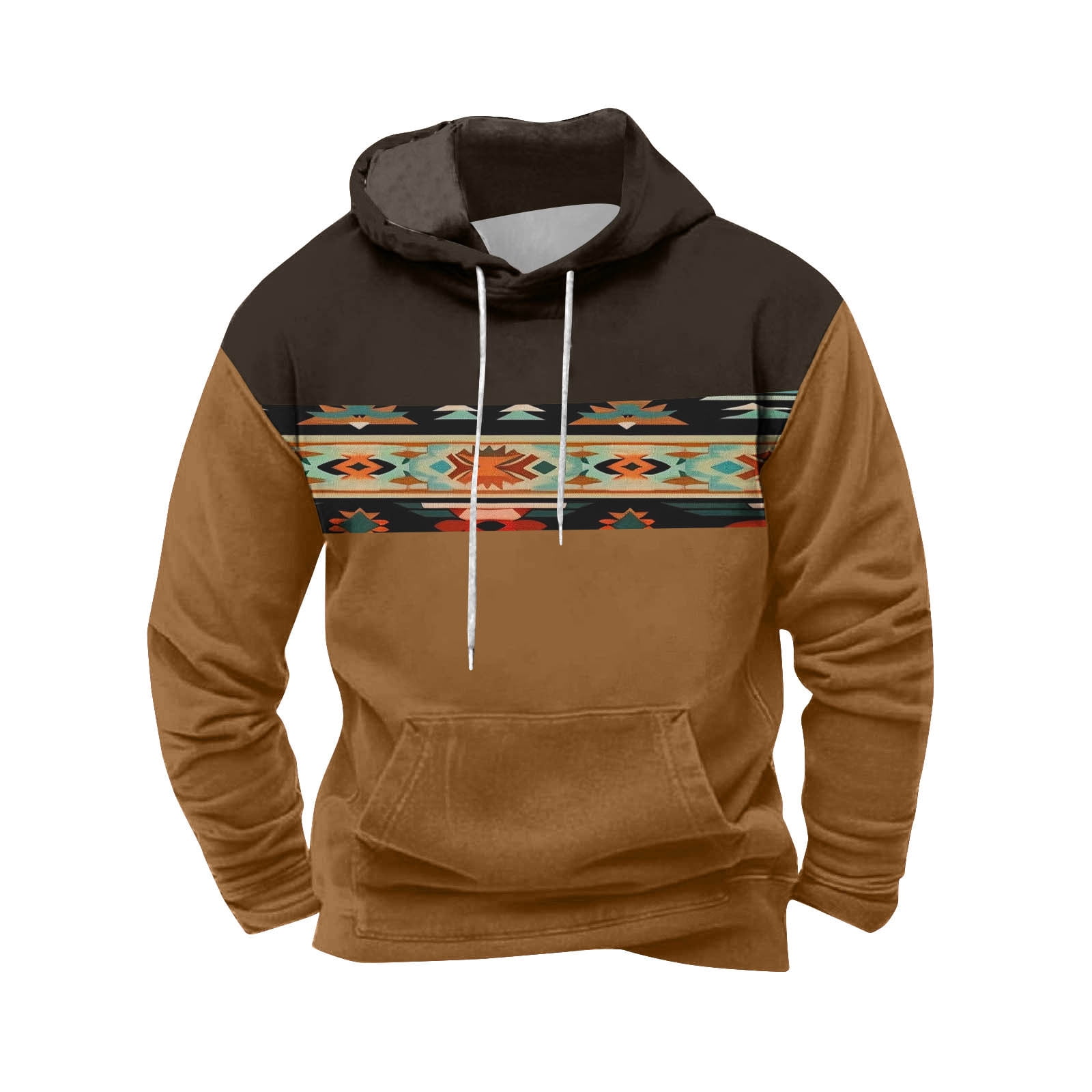 BXINGOHAI Men's Western Aztec Pullover Sweatshirts Vintage Tribal ...