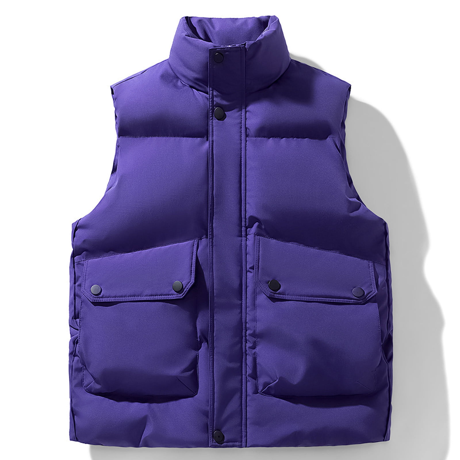 BXINGOHAI Men's Winter Lightweight Puffer Vest Sleeveless Jacket Casual ...