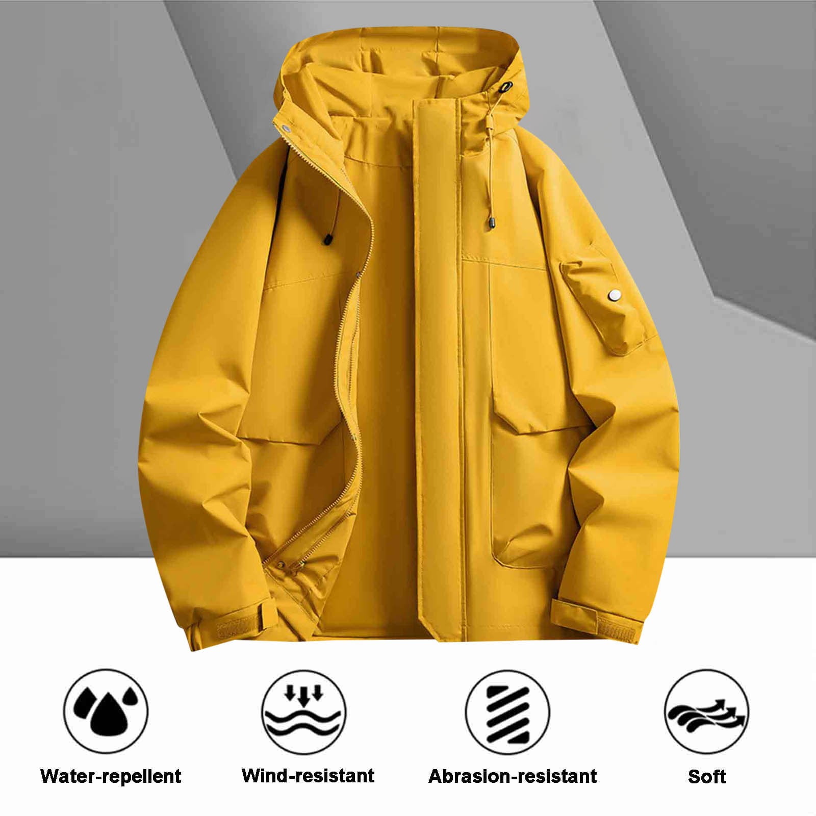 BXINGOHAI Mens Windproof Jacket Waterproof Lightweight Mountain Sport ...