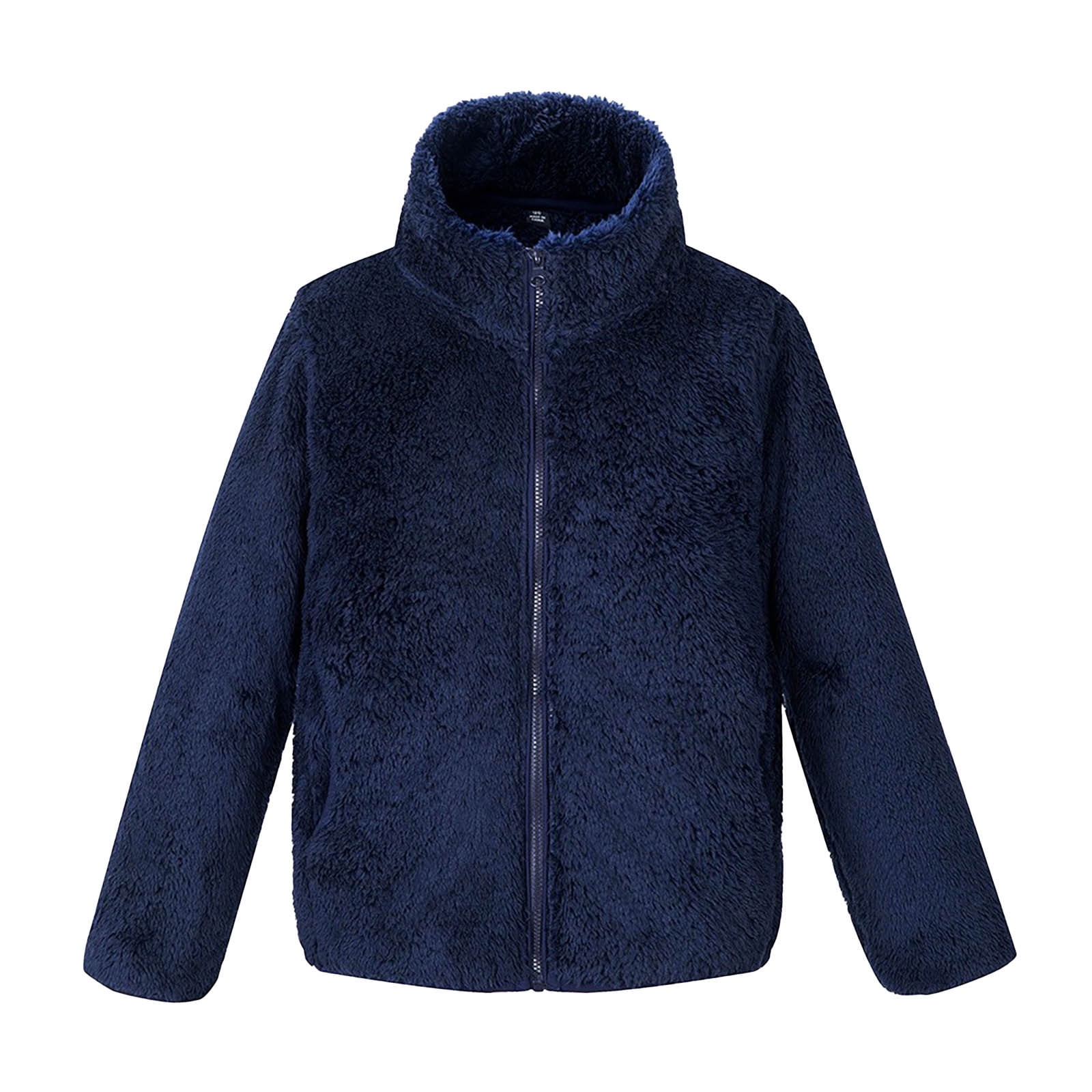 BXINGOHAI Toddler Fleece Jackets, Children's Fashion Solid Color Zipper ...