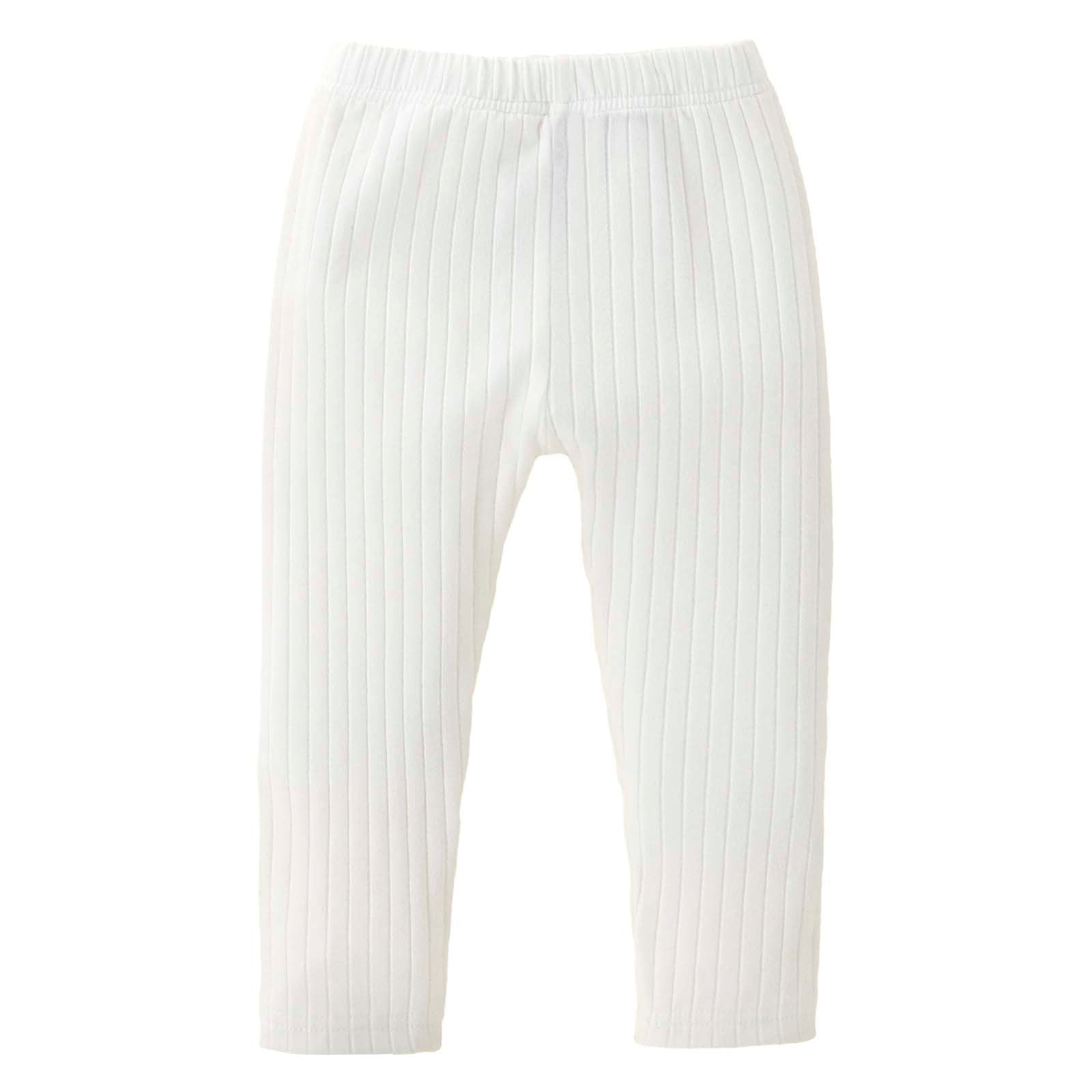 BXINGOHAI Toddler Girls Boys Cotton Pants Baby Solid Ribbed Pants ...