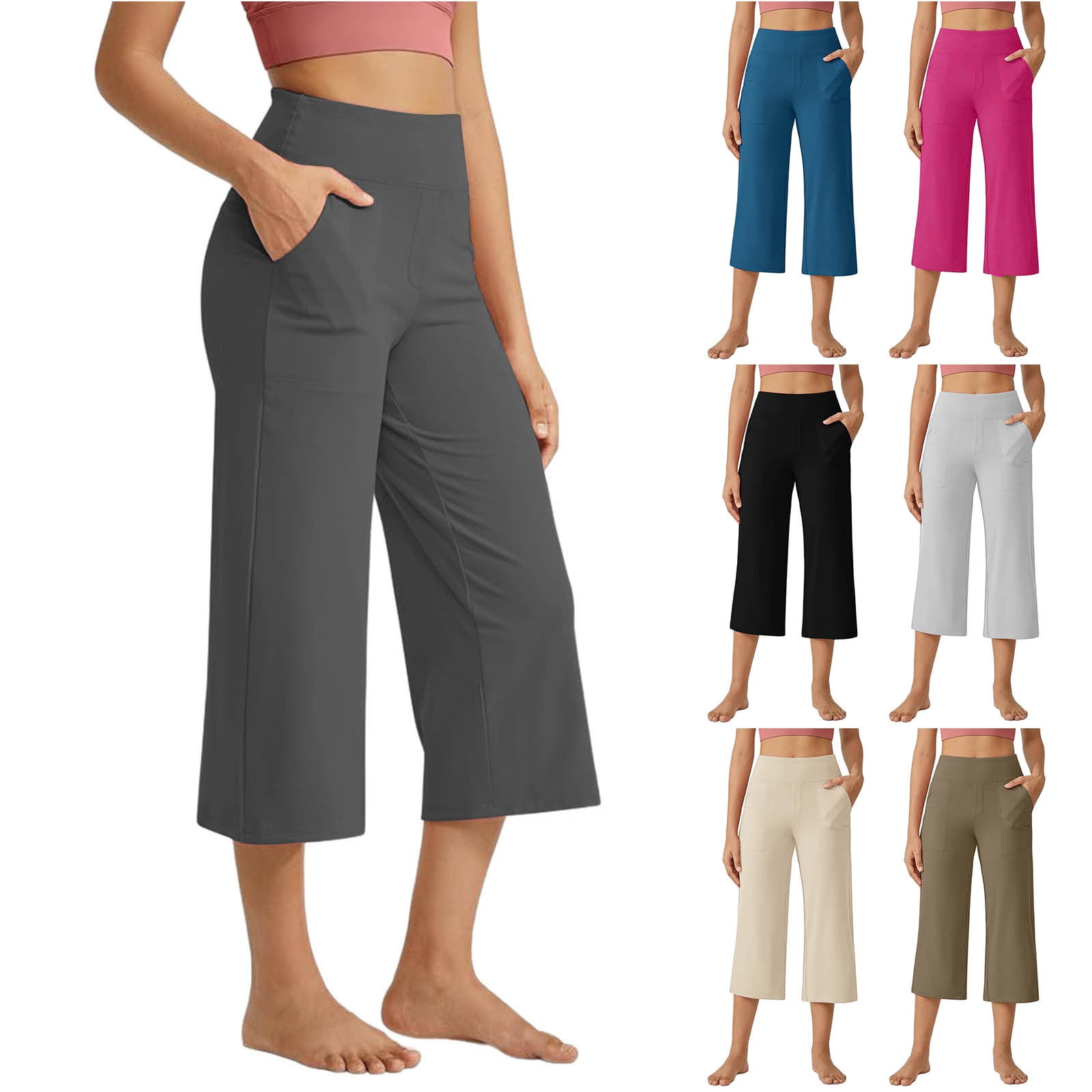 BXINGOHAI Women's Bermuda Long Shorts Knee Length High Waisted Athletic ...