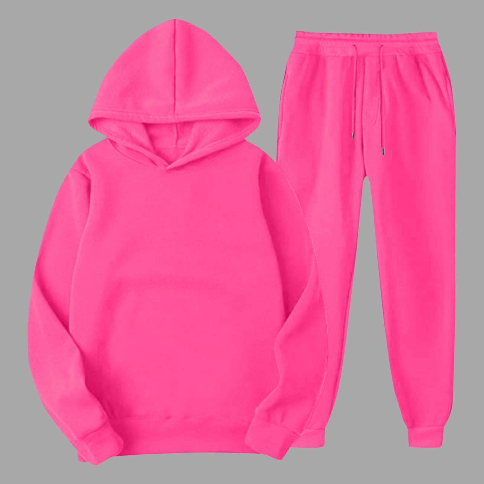 BXINGOHAI Womens 2 Piece Outfits Lounge Hoodie Sweatsuit Sets Plus Size ...