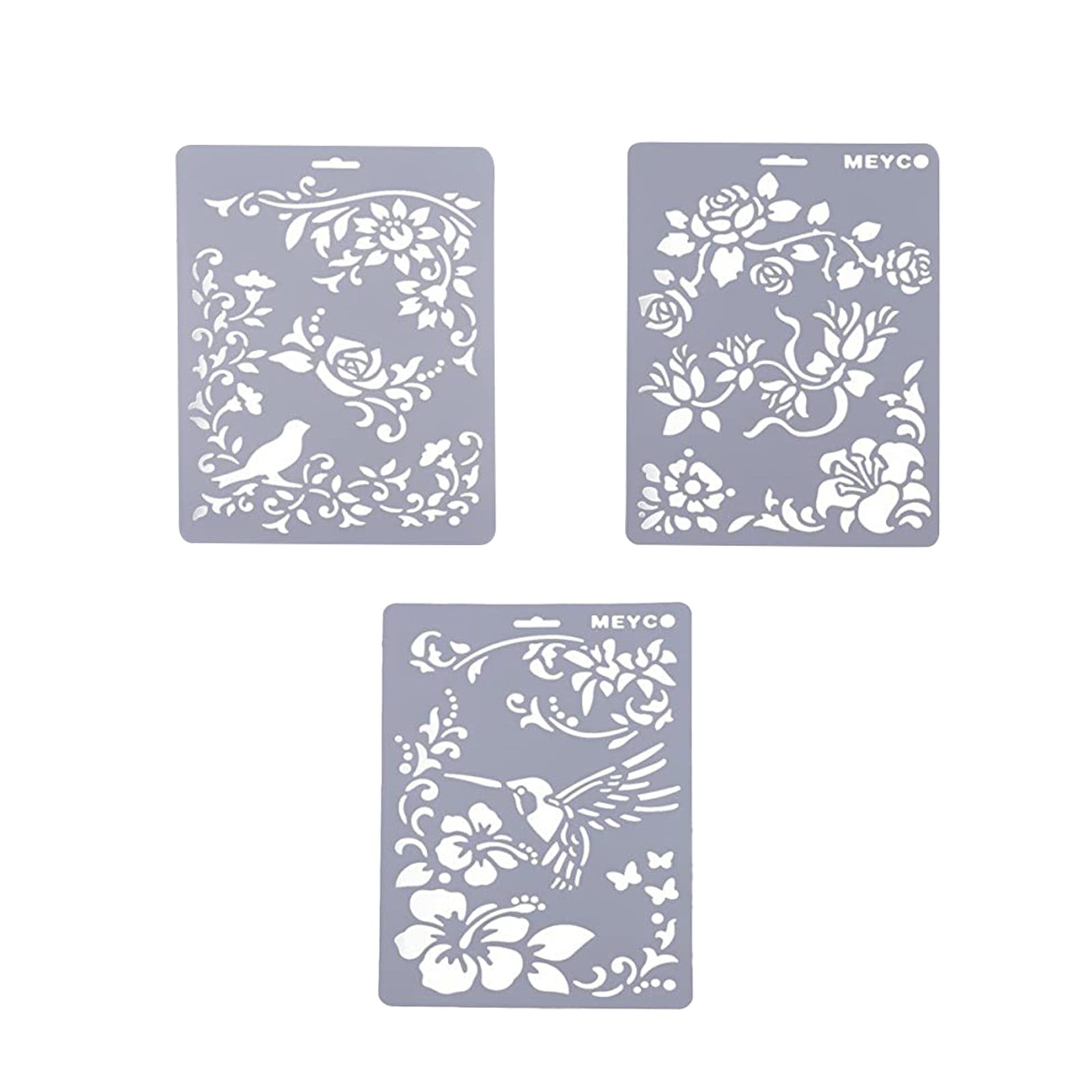 BXIRSM 3 stencils for kids to draw copy newspaper template manual ...