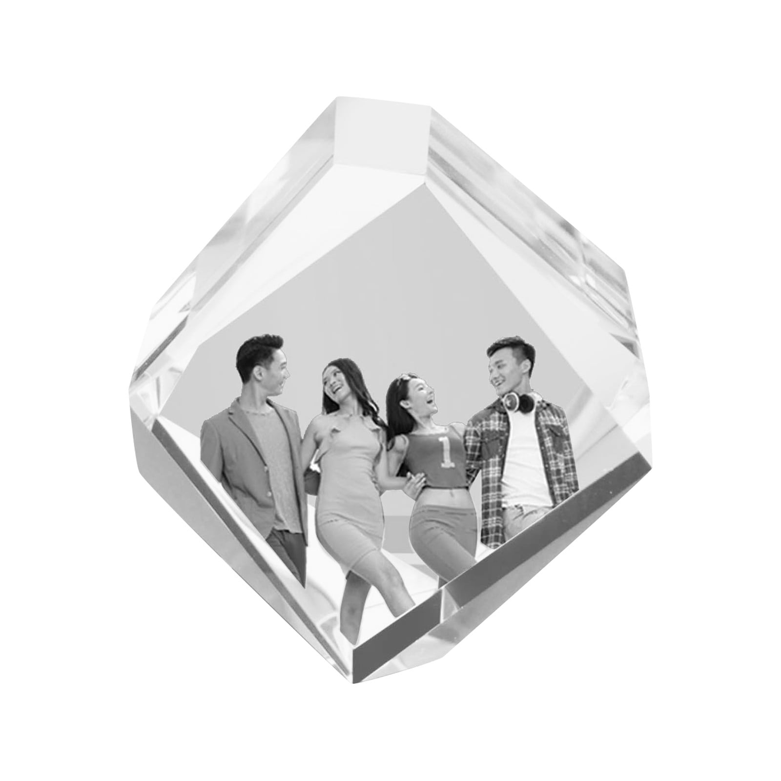 BXIRSM 3D Crystal Photo Engraving Transparent DIY Engraving Craft ...