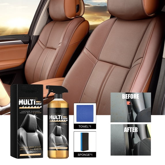 BXIRSM Car Leather Cleaner Kit - Interior Leather Care & Conditioner ...