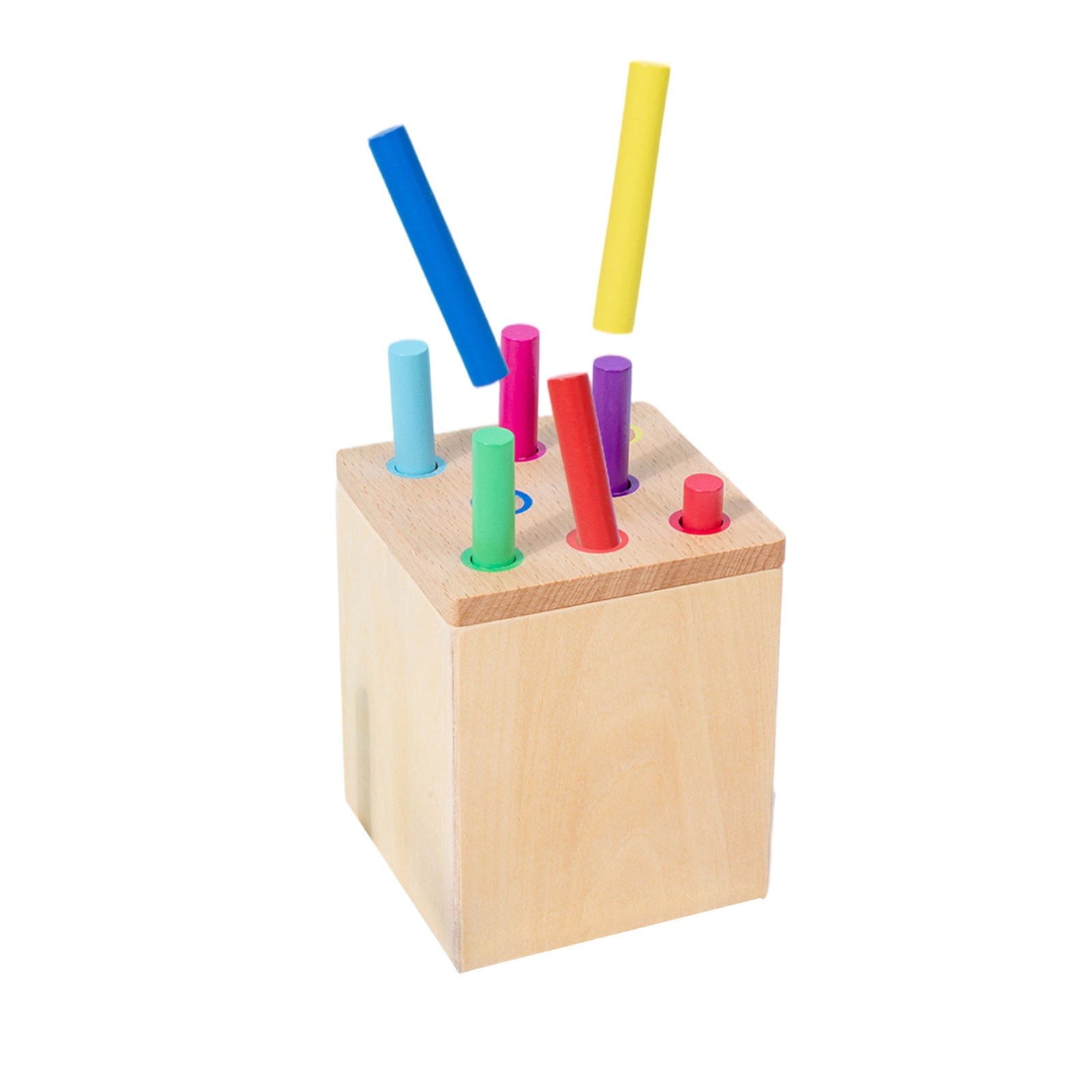 BXIRSM Early Education Toys Wooden Children Stick Coin Shape Matching ...