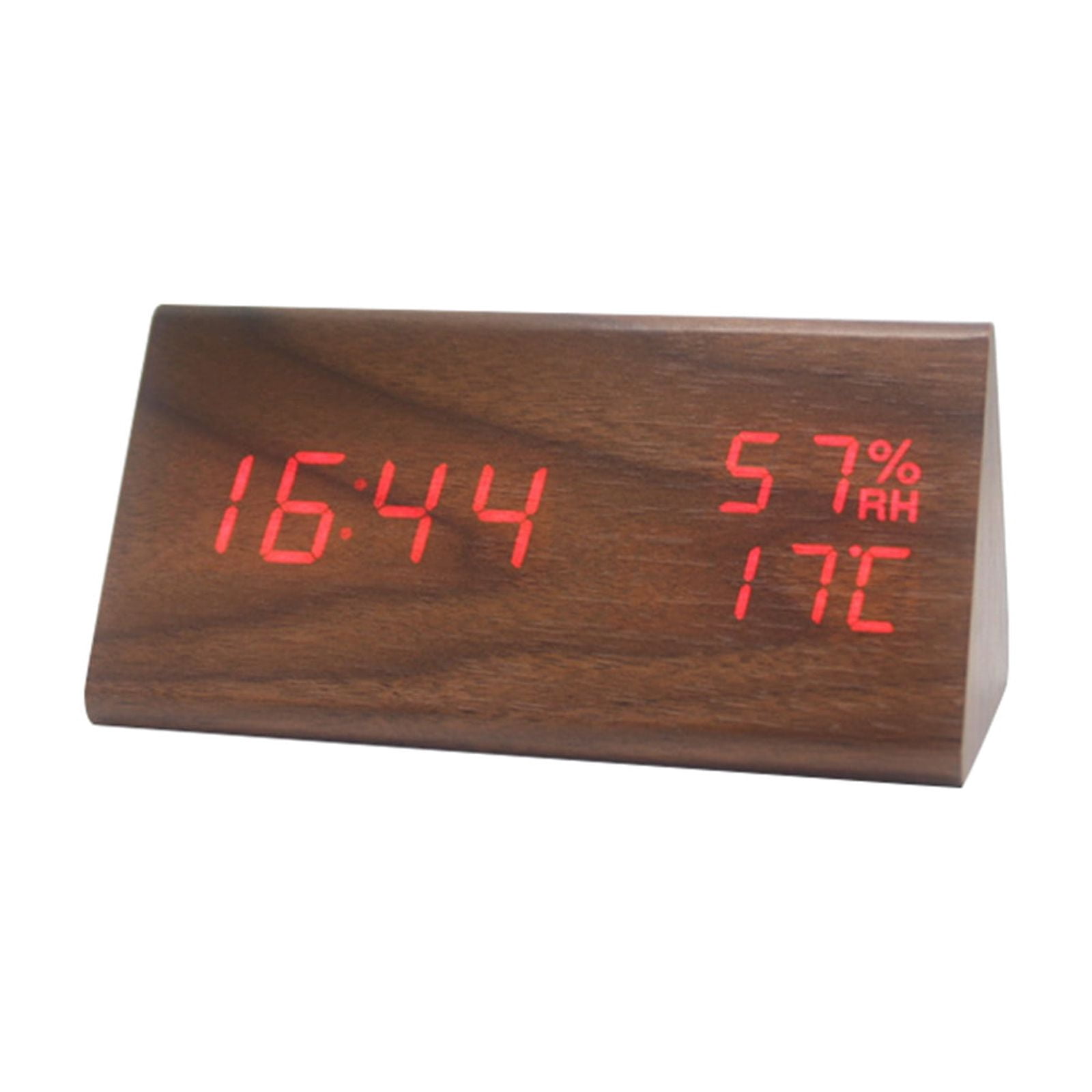 BXIRSM Modern LED Digital Alarm Clock with Temperature and Humidity ...