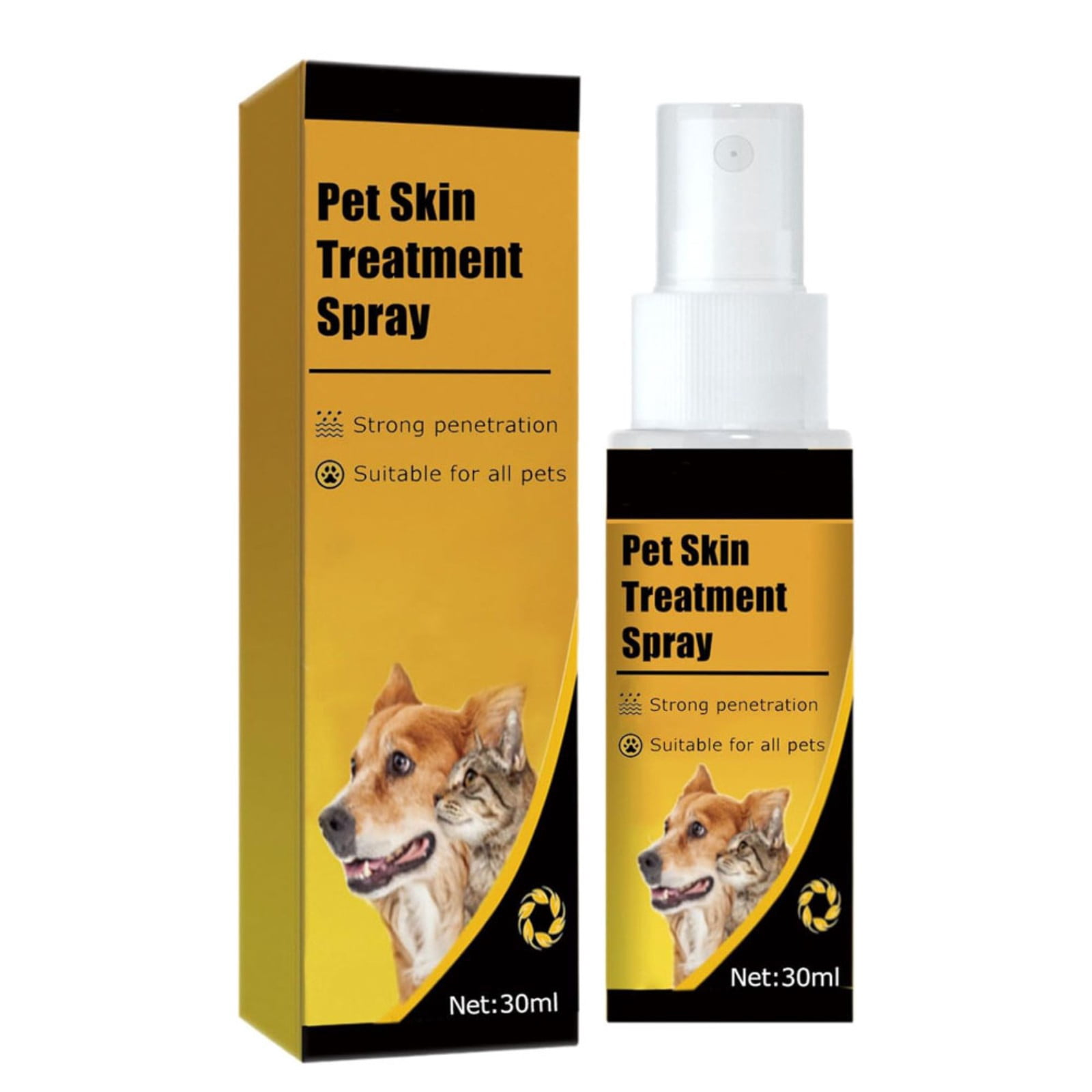 BXIRSM Pet Skin Treatment Spray for Dogs & Cats Fast-Acting Relief for ...