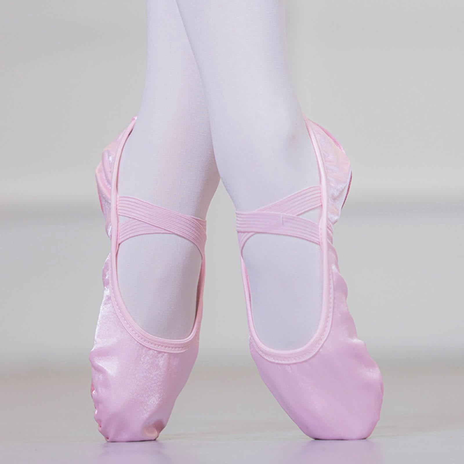 BXJX Baby Girls Ballet Slippers- Toddler Stretch Soft Sole Yoga ...