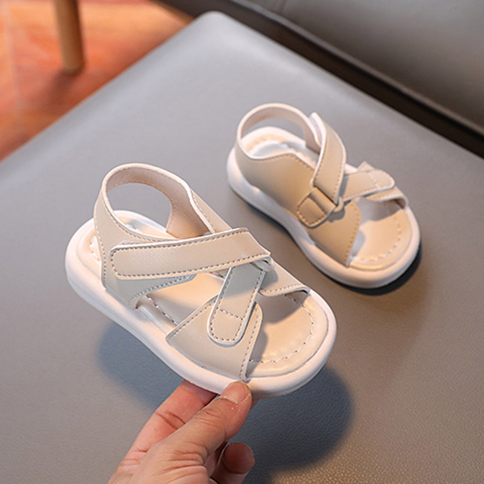 BXJX Boys Sandals, Slip-Resistant Comfortable Ankle Strap Open Toe Kids ...