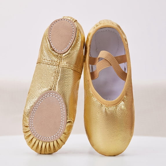 BXJX Girls Ballet Shoes, Slip-resistant Breathable Soft-sole Solid ...