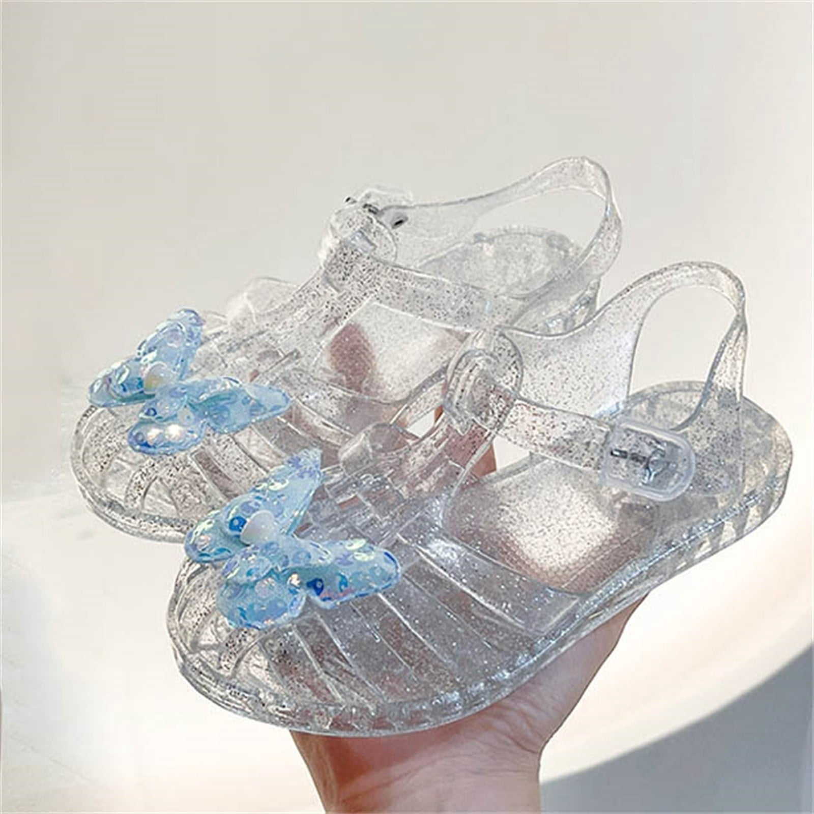 BXJX Girls Jelly Sandals , Non Slip Dance Closed Toe Adjustable Strap ...