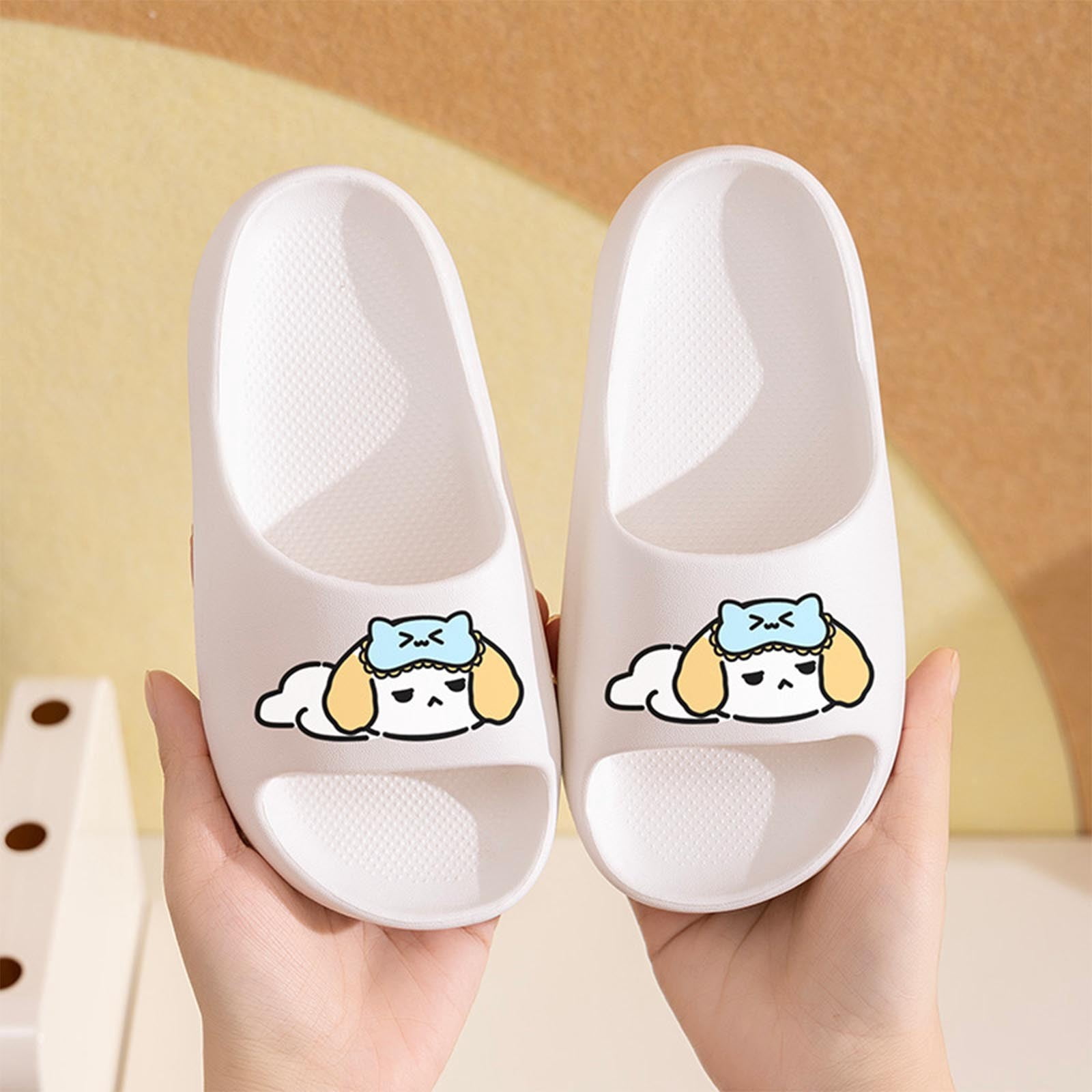 BXJX Girls Slide Sandals, Shower Open Toe Waterproof Slip-Resistant ...