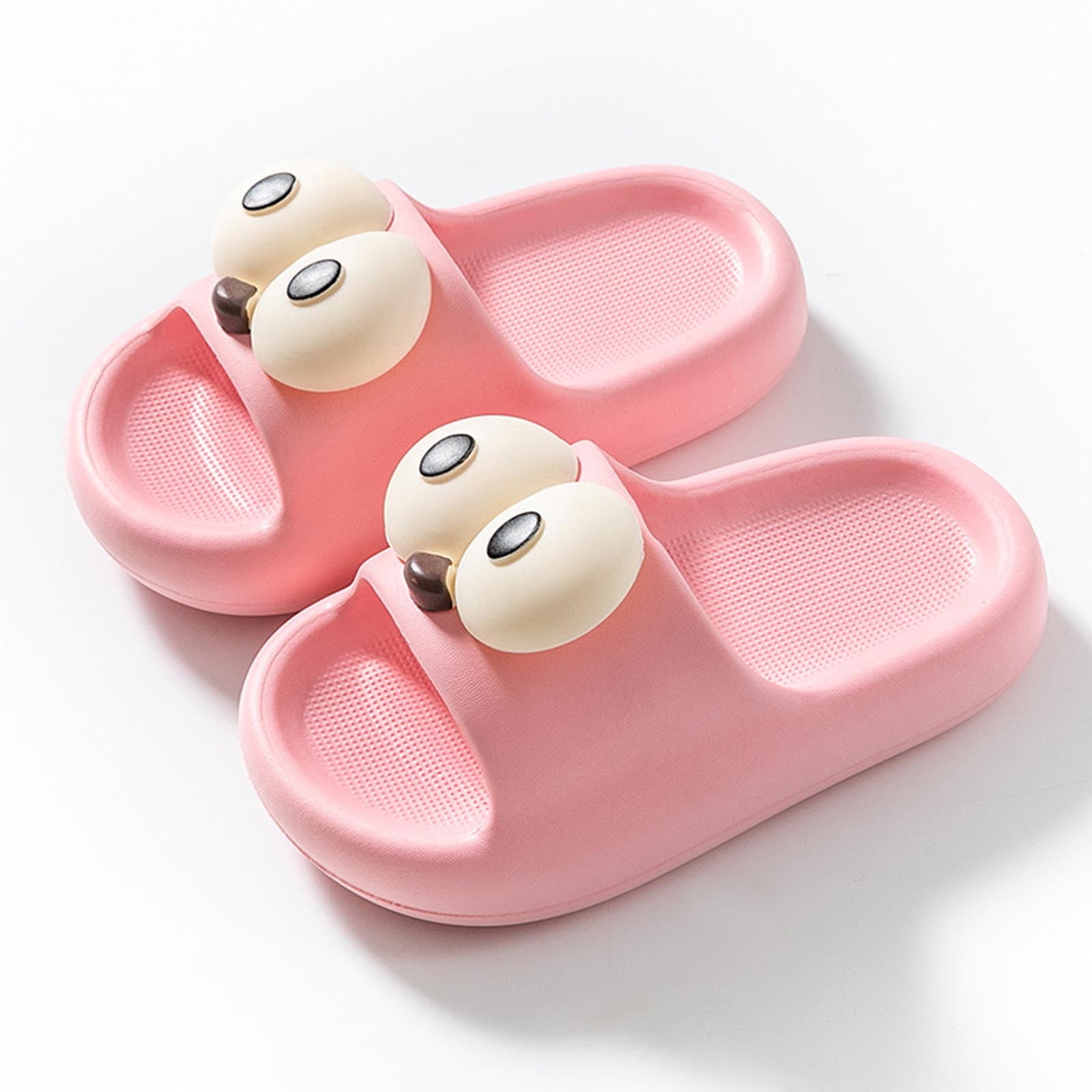 BXJX Girls Slide Sandals, Soft Sole Slip-Resistant Open Toe Shower Kids ...